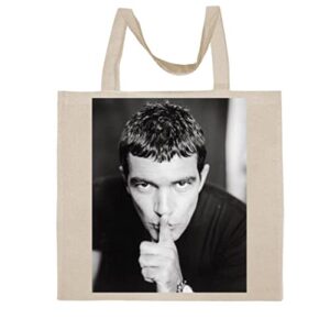 fc carino antonio banderas - a nice graphic cotton canvas tote bag fca #fcag323406