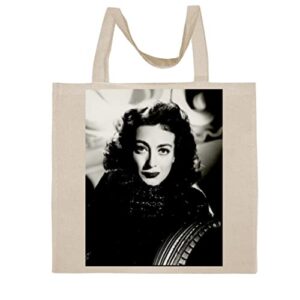 fc carino joan crawford - a nice graphic cotton canvas tote bag fca #fcag306980