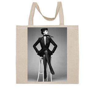 fc carino lindsey wixson - a nice graphic cotton canvas tote bag fca #fcag769844