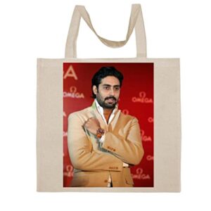 fc carino abhishek bachchan - a nice graphic cotton canvas tote bag fca #fcag334108