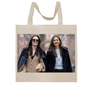 fc carino victoria justice - a nice graphic cotton canvas tote bag fca #fcag1426298