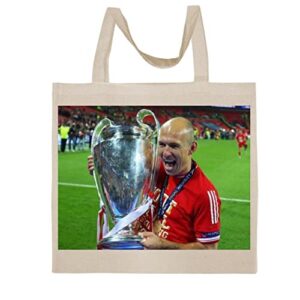 fc carino arjen robben - a nice graphic cotton canvas tote bag fca #fcag687517