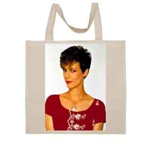 fc carino jamie lee curtis - a nice graphic cotton canvas tote bag fca #fcag392118