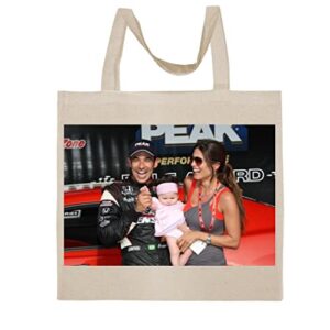 fc carino helio castroneves - a nice graphic cotton canvas tote bag fca #fcag724510