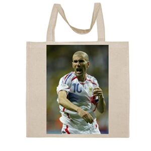 fc carino zinedine zidane - a nice graphic cotton canvas tote bag fca #fcag213705