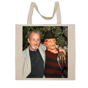 fc carino robert englund - a nice graphic cotton canvas tote bag fca #fcag523303