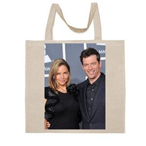 fc carino harry connick jr - a nice graphic cotton canvas tote bag fca #fcag730083