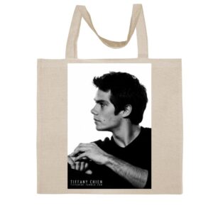 fc carino dylan o'brien - a nice graphic cotton canvas tote bag fca #fcag772995