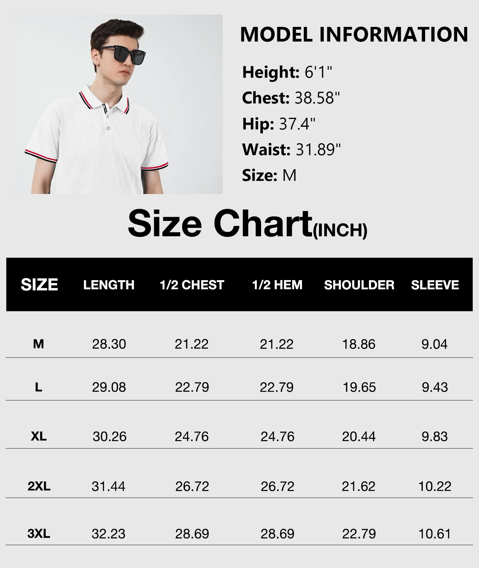 ZITY Mens Polo Shirt Short Sleeve Sports Golf Tennis Shirts for Men Summer Collared Casual Shirt