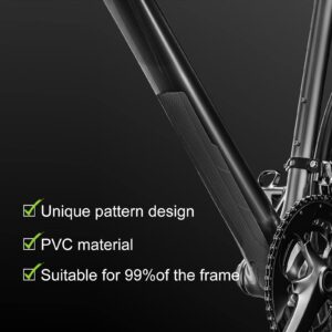 kingsea Mountain Bike Frame Protector,3M MTB Bicycle Down Tube Frame Guard for Mountain Bike Road Bike from Collision and Scratch(Rhombus Black)