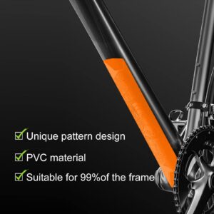 kingsea Mountain Bike Frame Protector,3M MTB Bicycle Down Tube Frame Guard for Mountain Bike Road Bike from Collision and Scratch(Snake Orange)