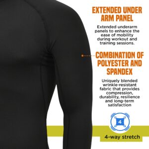 RDX Rash Guard BJJ, Compression Base Layer Top Quick Cool Dry Wetsuit Swimming Vest Men, Surfing MMA Running Cycling Training