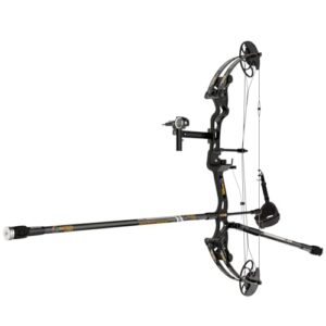 sanlida hero x8 junior professional- grade standard target compound bow and arrow kit with target accessories for competition for juniors, youths, ladies/limited life-time warranty/black/14-60lbs