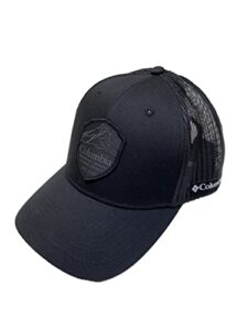 columbia men`s mesh snapback cap (as1, alpha, one_size, standard, black(xu1209-015)/b, one size)