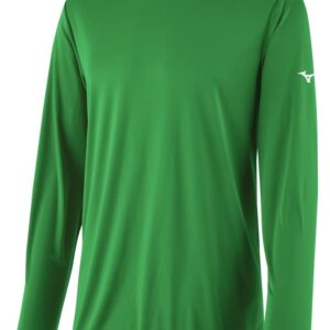 Mizuno Men's Standard NXT Long Sleeve Tee, Kelly Green, Medium