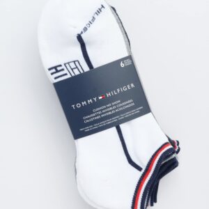 Tommy Hilfiger Men's Athletic Socks - Cushion Low Cut Socks (6 Pack), Size 7-12, Assorted White