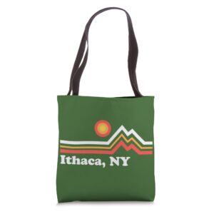 ithaca ny new york mountains ithaca tote bag