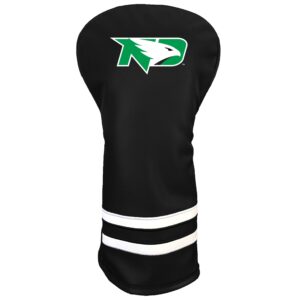 team golf ncaa north dakota vintage driver headcover - printed team golf ncaa vintage driver golf club headcover, form fitting design, retro design with fleece lining for extra club protection