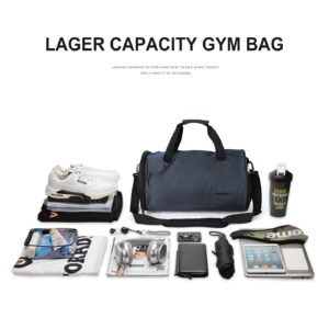 Large Sports Gym Bag for Men Women,Travel Duffel bag with Shoes Compartment,Overnight Tote Bag Workout Bags for Gym