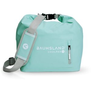 bauhsland cooler bag - insulated, waterproof, & leakproof camping/kayak cooler, beach/travel cooler for fishing, picnics, hiking, backpacking, and adventure (seafoam)