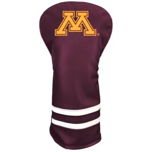 team golf ncaa minnesota vintage driver headcover - printed team golf ncaa vintage driver golf club headcover, form fitting design, retro design with fleece lining for extra club protection