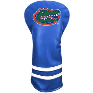 team golf ncaa florida vintage driver headcover - printed team golf ncaa vintage driver golf club headcover, form fitting design, retro design with fleece lining for extra club protection