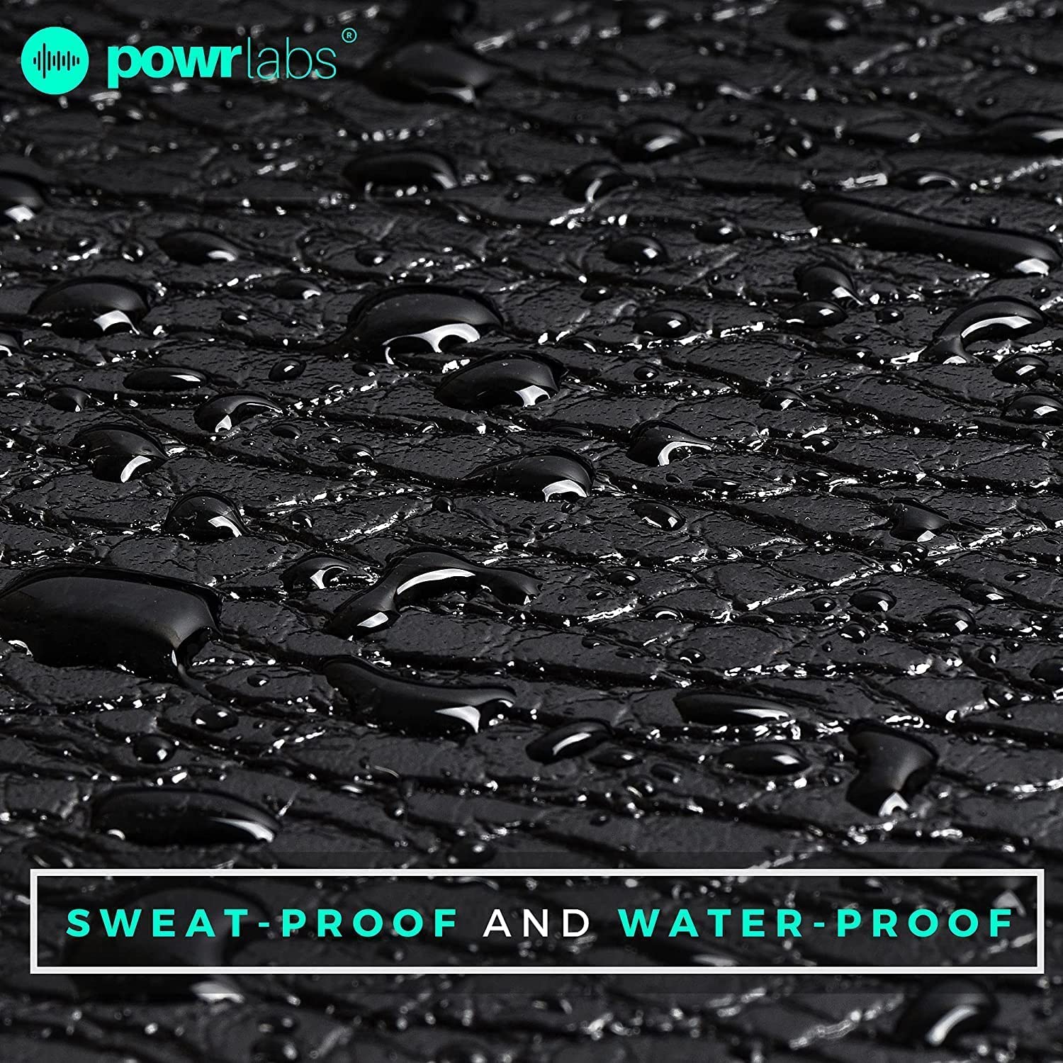 Powr Labs Sweat Proof Exercise Bike Mat, Stationary Bike Mat, Indoor Bike Mat (30x60) Exercise Bike Mats, Bike Mat Indoor Cycling, Exercise Bike Mat for Carpet Works with Peloton Bike Mat Wahoo Kickr