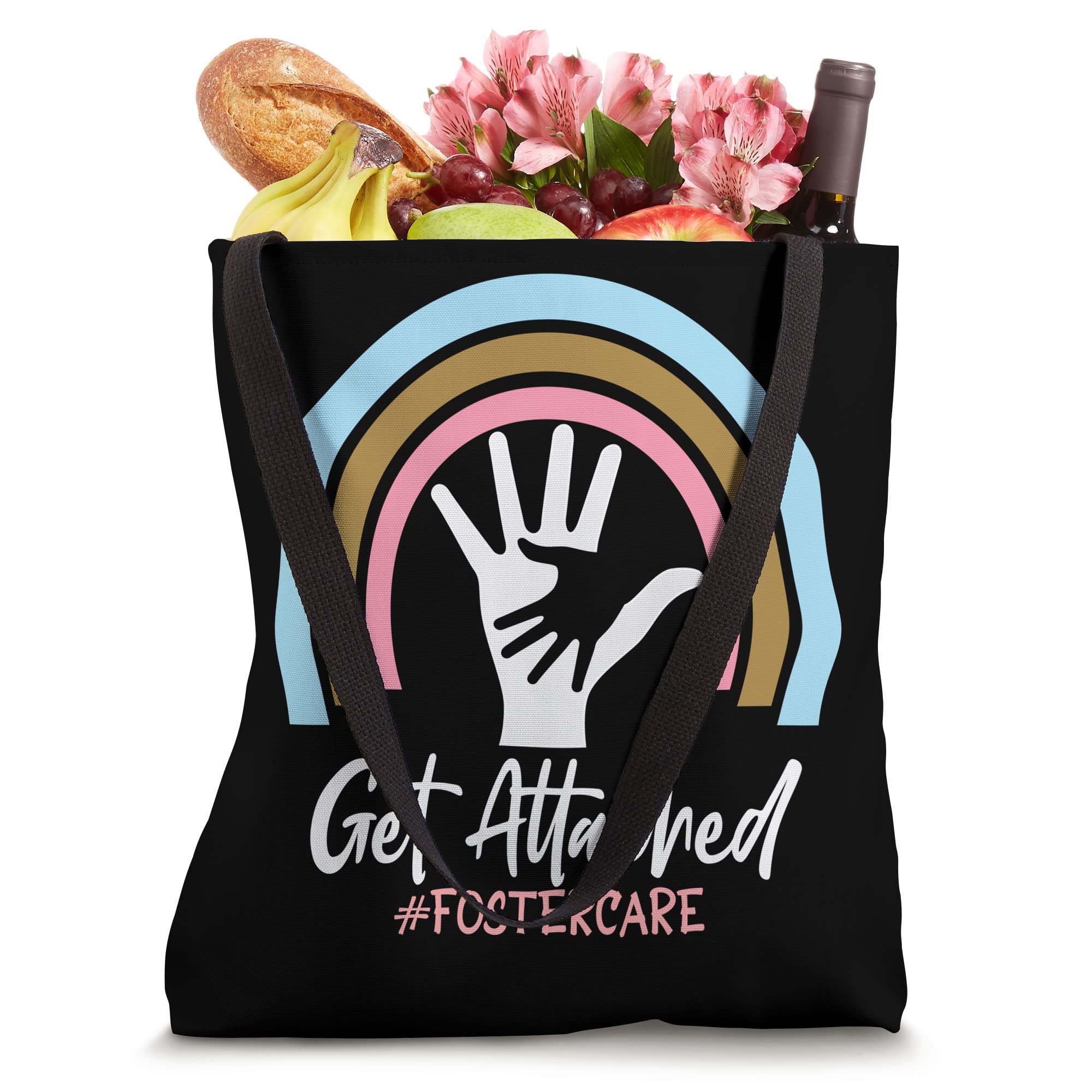 Get Attached Foster Care Biological Mom Dad Adoptive Tote Bag