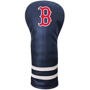 team golf mlb boston red sox vintage fairway headcover (color) - printed team golf mlb vintage fairway headcover (printed), fits all fairway, hybrid and utility clubs