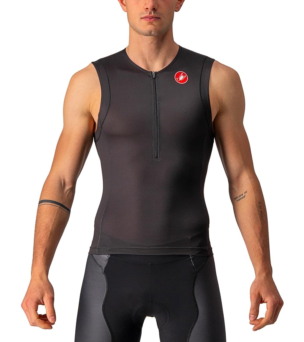 Castelli Free Tri 2 Sleeveless Top - Men's Black, L