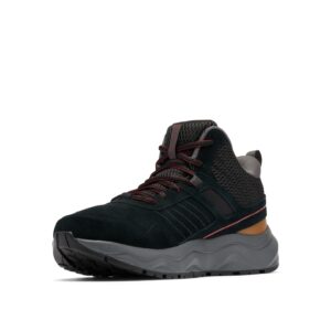 Columbia Men's Plateau Venture Mid, Black/Red Element, 11.5