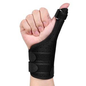 health gear thumb splint, thumb brace, thumb splint and wrist support brace, neoprene thumb support brace hand wrist support stabiliser sprain arthritis for relieving thumb pain