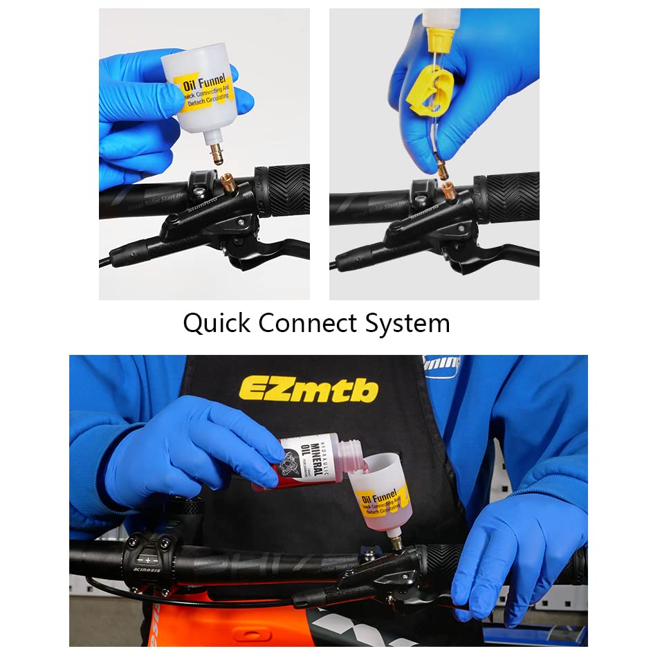 Letgoing Mountain Bike Hydraulic Disc Brake DOT Mineral Oil Bleed Kit for AVID Formula Hanyes Echo Shimano Tekro HS33 Magura Nutt (2022 STD)