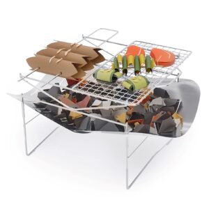 498 ultralite bbq grill and stove, 2 grates, 1 skewer