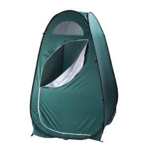 outvita pop up shower tent, instant privacy camping changing & toilet tent, 6.23ft portable outdoor shelter for hiking fishing picnic beach with carring bag 4 stakes (green)