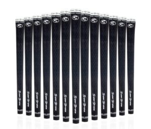 superstroke s-tech rubber golf club grip, 13 pack bundle | ultimate feedback and control | non-slip performance in all weather conditions | swing faster & square the clubface more naturally, black