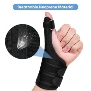 Health Gear Thumb Splint, Thumb Brace, Thumb Splint and Wrist Support Brace, Neoprene Thumb Support Brace Hand Wrist Support Stabiliser Sprain Arthritis for Relieving Thumb Pain