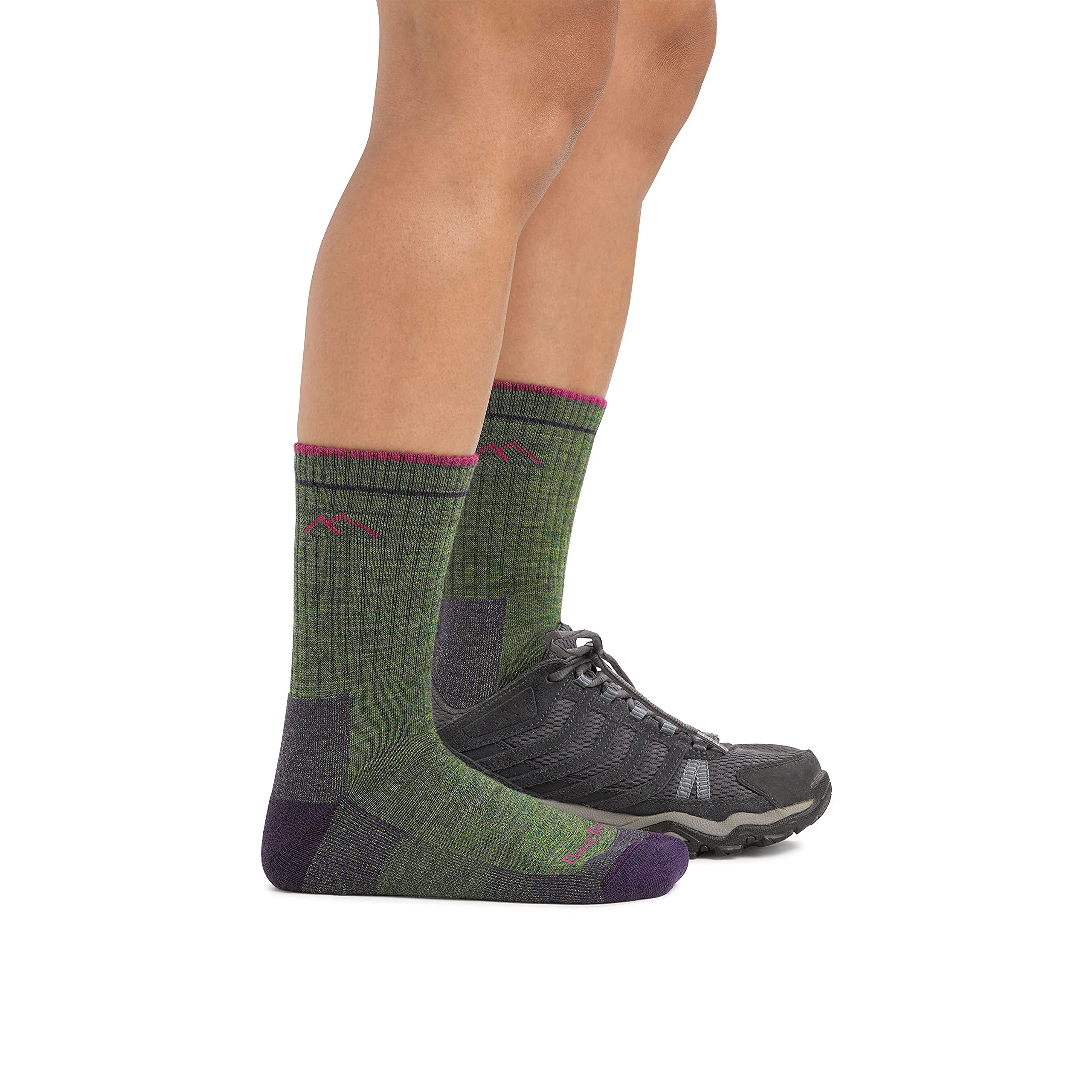 Darn Tough Women's Hiker Micro Crew Midweight with Cushion Sock (Style 1903) - Sage, Small