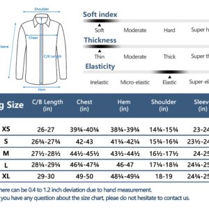 Little Donkey Andy Women's UV Protection Shirt, Breathable Long Sleeve Hiking Shirt, Air-Holes Tech Carbon Heather XS