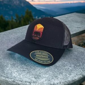 California Trucker Hat w/Golden State Bear Patch (Black/Black)