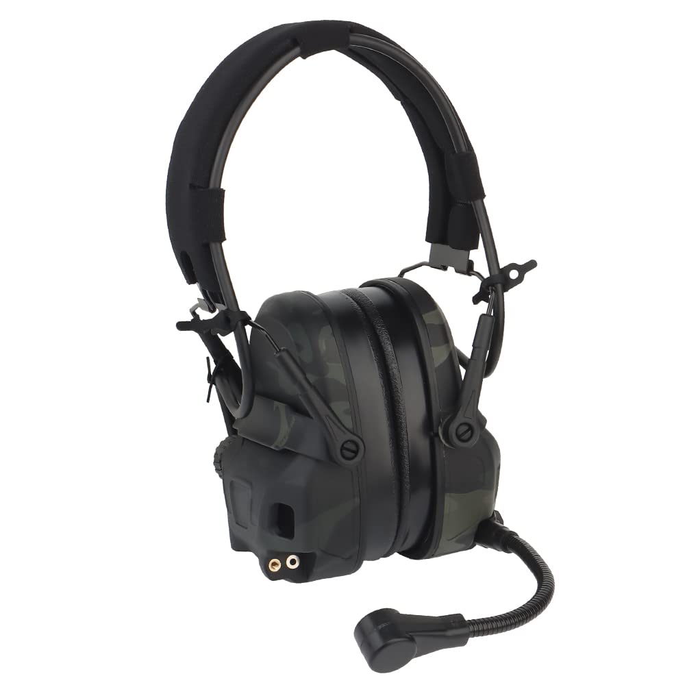 GYDEHUTJ GEN 6 Tactical Headset Shooting Noise Reduction Ear Muff for OPS Core ARC and Wendy M-LOK Helmet Head Mounted 2 in 1