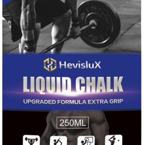 Hevislux Liquid Chalk. Improve Hand Grip for Gymnastic, Rock Climbing, Weightlifting. Quick-Drying Formula. Easy use, no Mess, Added Vitamin E. (250ml)