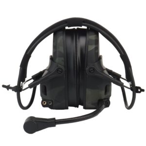 GYDEHUTJ GEN 6 Tactical Headset Shooting Noise Reduction Ear Muff for OPS Core ARC and Wendy M-LOK Helmet Head Mounted 2 in 1