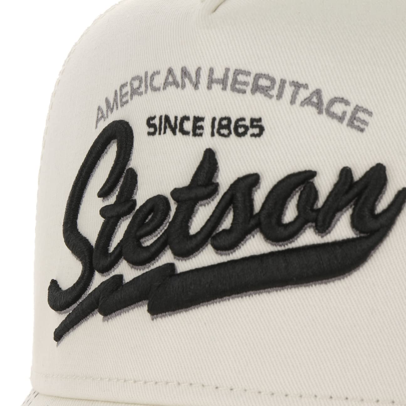 Stetson Since 1865 Trucker Cap Men Cream White One Size