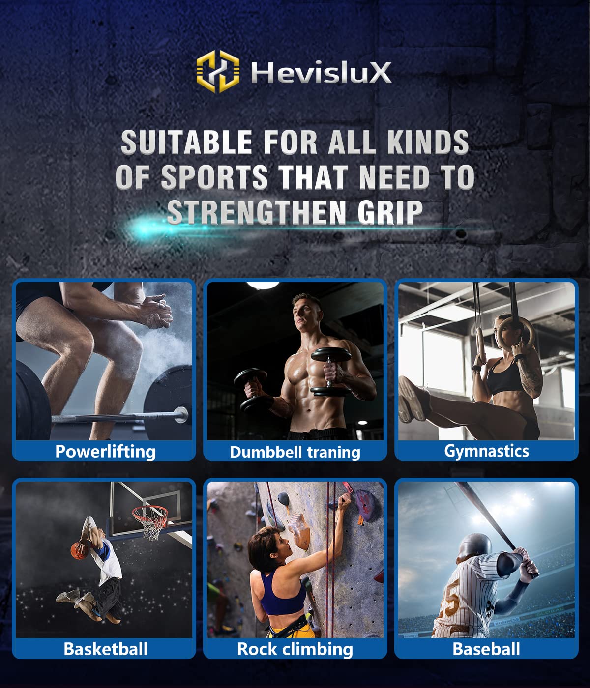 Hevislux Liquid Chalk. Improve Hand Grip for Gymnastic, Rock Climbing, Weightlifting. Quick-Drying Formula. Easy use, no Mess, Added Vitamin E. (250ml)