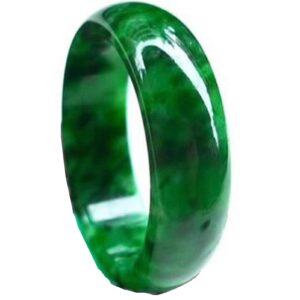 bxsmnh jade ring burma genuine green floating flower band rings for men and women chinese natural emeral jadeite ring jewelry (color : burmese green jade, size : 7)