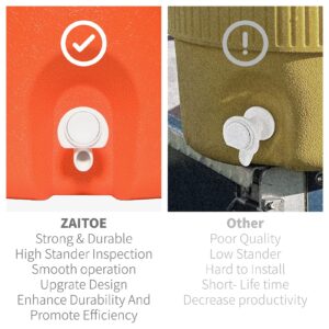 ZAITOE Push Button Spigot Replacement, Compatible with Igloo 2, 3, 5 and 10 Gallon Beverage Coolers, Water Cooler Spigot for 2-10 Gallon (2pcs)