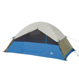 kelty ashcroft 2p tent - 2 person camping shelter with full coverage rainfly, lightweight aluminum poles, camping backpacking festival shelter