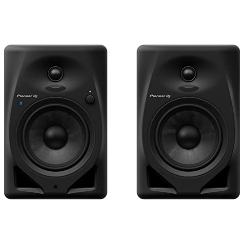 Pioneer DJ DM-50D-BT 5-inch Desktop Active Monitor Speaker Pair with Bluetooth - Black