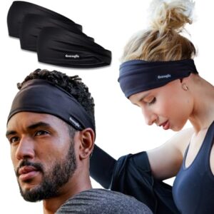 Sweatband for Men and Women - Unisex Headband That Wicks Moisture and Eliminates Excess Sweat - Running, Sports, Football, Triathlons, Construction, Yoga, Gym